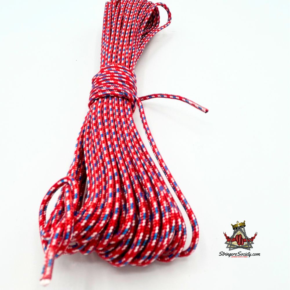 Stringers Shack Lacrosse Shooting Cord (Red-Multi Color)